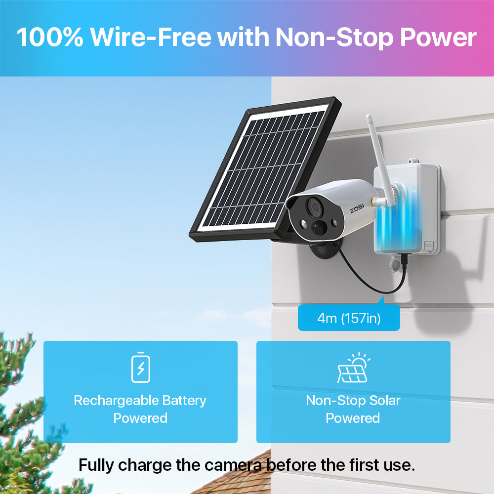 Battery Powered Security Camera - Wire-Free & Hassle-Free - ZOSI EU